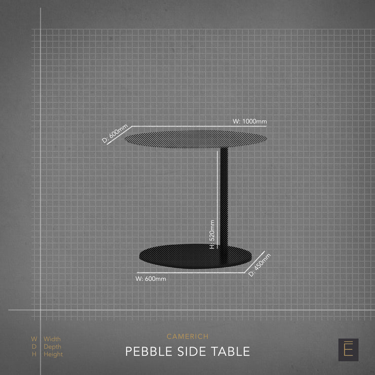 Pebble Side Table - Carrara Marble – EDITO